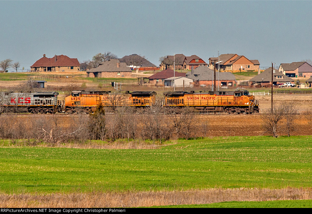 UP 5710 and UP 6829 Lead KCS O-ALKC-30